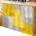 Abstract Graffiti Art Cabinet Curtains 35" W x 35" L Yellow Grey ...