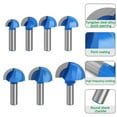 Kajove Milling Cutter Router Bit 127mm Shank 45 Steel Carbide Round Nose Two Flutes With
