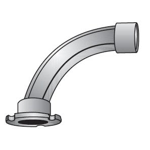 Emerson EFL-100 Malleable Iron 90 Degree Conduit Insert 1 Inch OZ ...