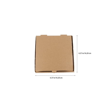 25pcs Mini Pizza Boxes Miniature Cardboard Box Pizza Corrugated Board ...