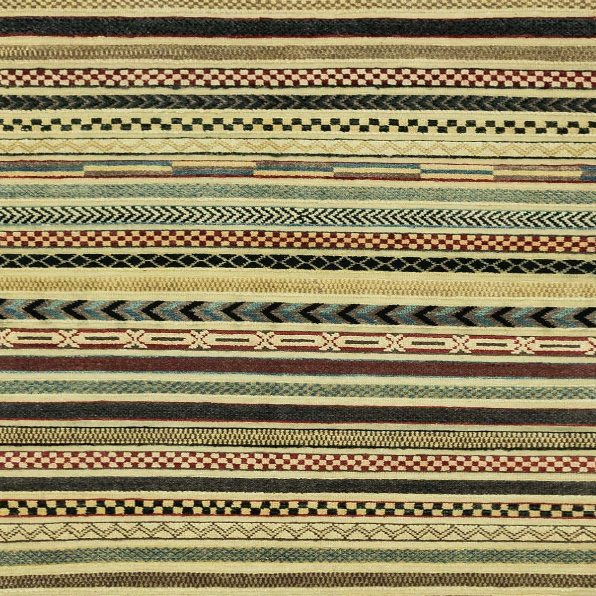 Ahgly Company Indoor Square Abstract Metallic Gold Abstract Area Rugs ...