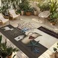 Bless Our Home Indoor Outdoor Rugs 5x7 Ft, Blue Star Sheep Branch Pots ...