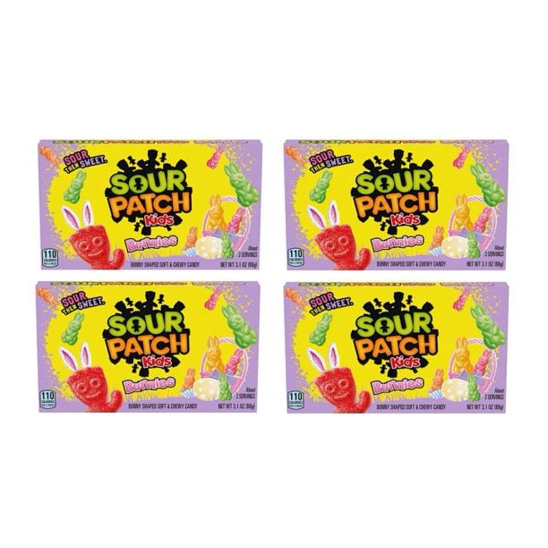 SOUR PATCH KIDS Easter Bunnies for Baskets and Easter Egg Hunts Sour ...