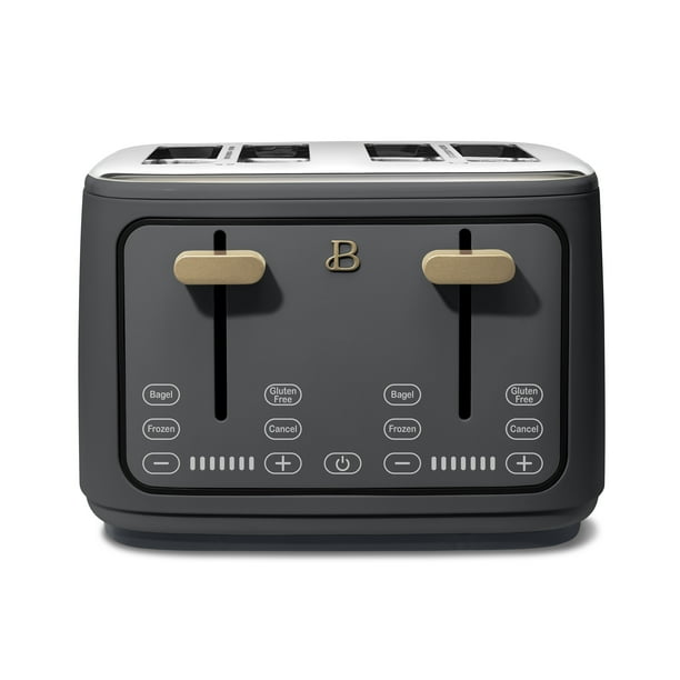 Beautiful 4 Slice Toaster, Oyster Grey by Drew Barrymore - Walmart.com