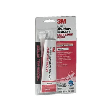 3M Marine Adhesive Sealant 5200 Fast Cure, 1 oz Tube, White, Watertight ...