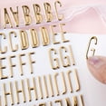 3D Metallic Letter Number Sticker Gold Glittering PVC Sticker for Card ...