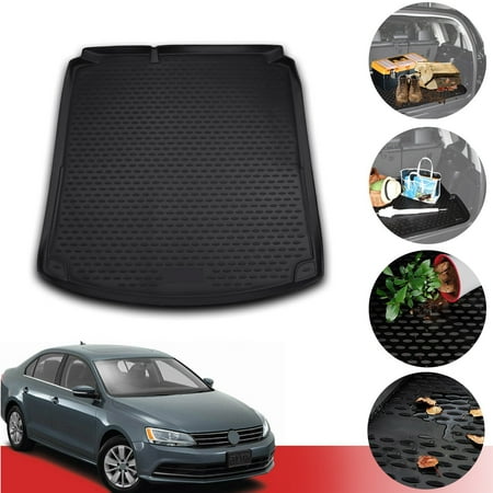 Cargo Liner For Volkswagen Jetta 2011-2018 Rear Trunk Floor Mat 3D Boot ...