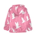 BZSMCE Double-Sided Sherpa Fleece Hooded Zipper Jacket Pink Pink ...