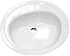 Bootz, Azalea Oval Drop In Lavatory Sink, 20 In. X 17 In.White, 6 Pack ...