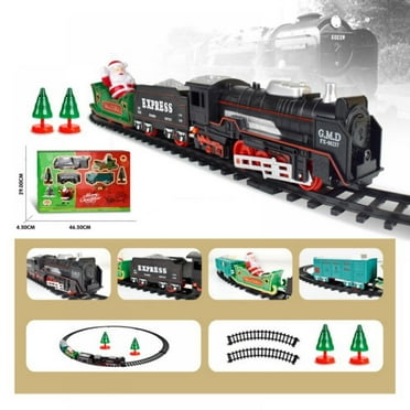 Express Train Set with Tracks Toy - Battery Operated Classic Train ...