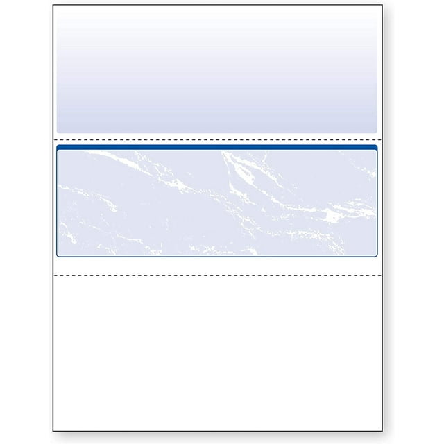 DocuGard Business Checks, Blue Marble Middle, 24 Pound Stock, 8.5 x 11 ...