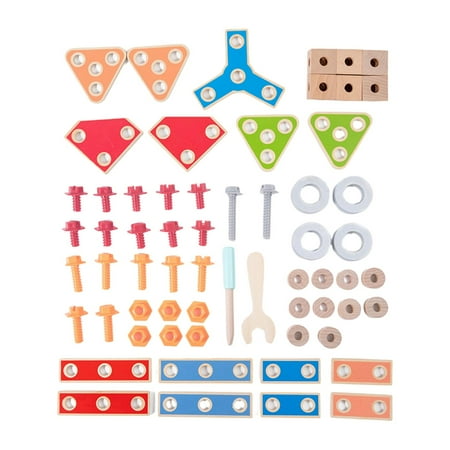 Kids Nut and Bolts Toy Montessori Educational Fine Motor Skill Early ...