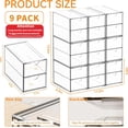 9 Pack Small Acrylic Drawers With 18 Drawers,Clear Drawer Organizers ...
