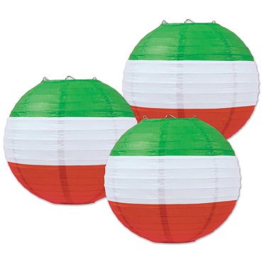 Party Central Pack of 6 Multi-Color Fiesta Lantern Garlands 12 ...