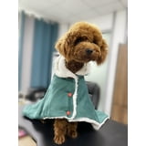 Pet Outfit Dog Christmas Costumes Hooded Poncho Cape Cloak Jacket Coat ...