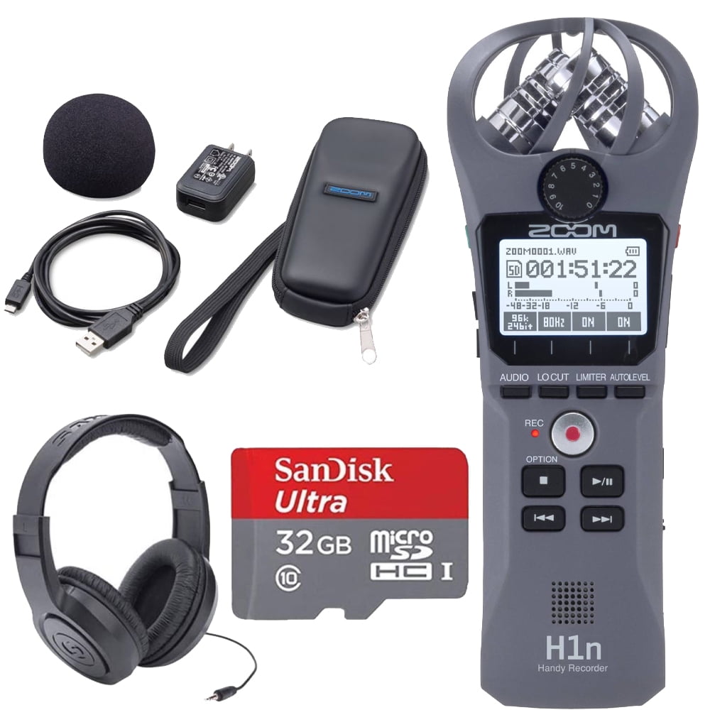 Zoom H1n 2-Input / 2-Track Portable Handy Recorder with Onboard X/Y ...