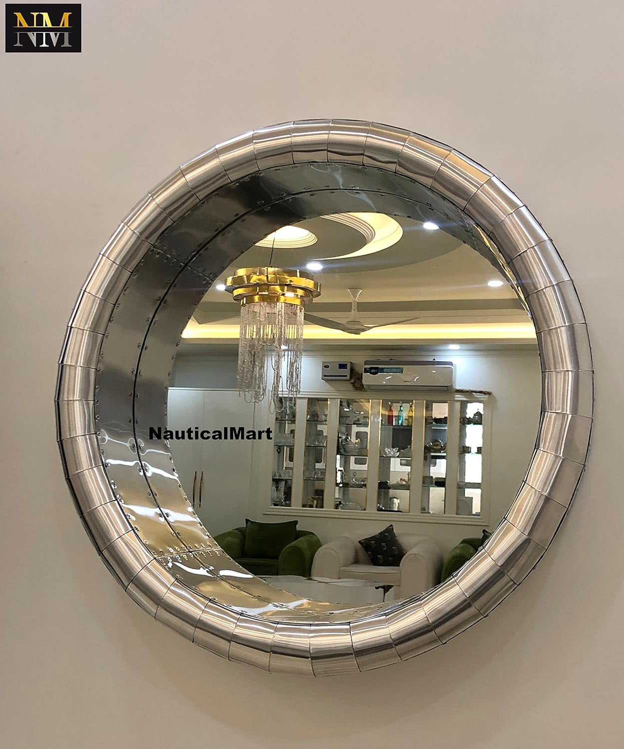 NauticalMart Aviator Jet Engine Cowling Mirror 24" - Spitfire Wall ...