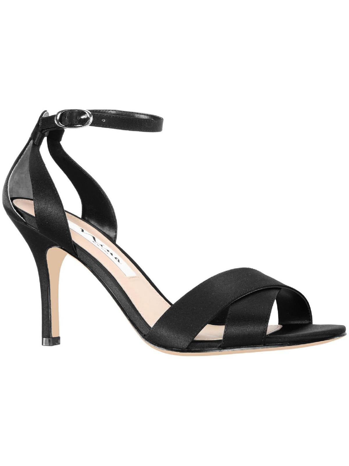 Nina Womens Venus Satin Ankle Strap Heel Sandals - Walmart.com