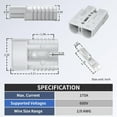 175Amp Battery Quick Connect/Disconnect Connector,12V Wire Harness Plug ...