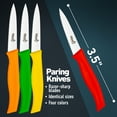 Slitzer Germany 4pc Paring Knife Set, Sturdy Kitchen Cutting Blades ...