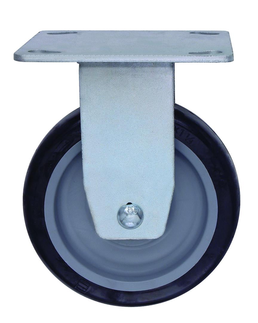 4 Pack of 5" Rigid Polyurethane Plate Casters - Walmart.com