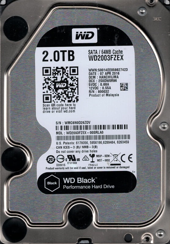 WD2003FZEX-00SRLA0 DCM: HANCHVJMA WMC6N Western Digital 2TB - Walmart.com