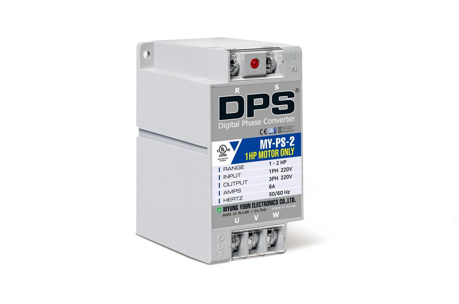 Convertidor Monofásico a Trifásico DPS 1HP 3A para Motor, MY-PS-2 ...