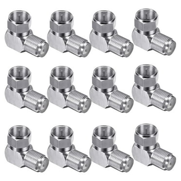 PREMISA™ F-TYPE RIGHT ANGLE ADAPTER 90° FEMALE F TO MALE F CONNECTOR (8 ...