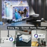 QKK Mini Projector Portable LCD Projector [stand included] Full HD ...