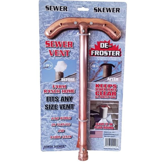 Sewer Skewer 4003153 17 in. Copper Sewer Vent Defroster - Walmart.com ...