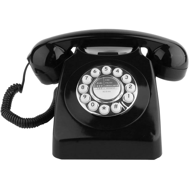 Sangyn Retro Landline Telephone Classic Rotary Design Old Fashioned ...