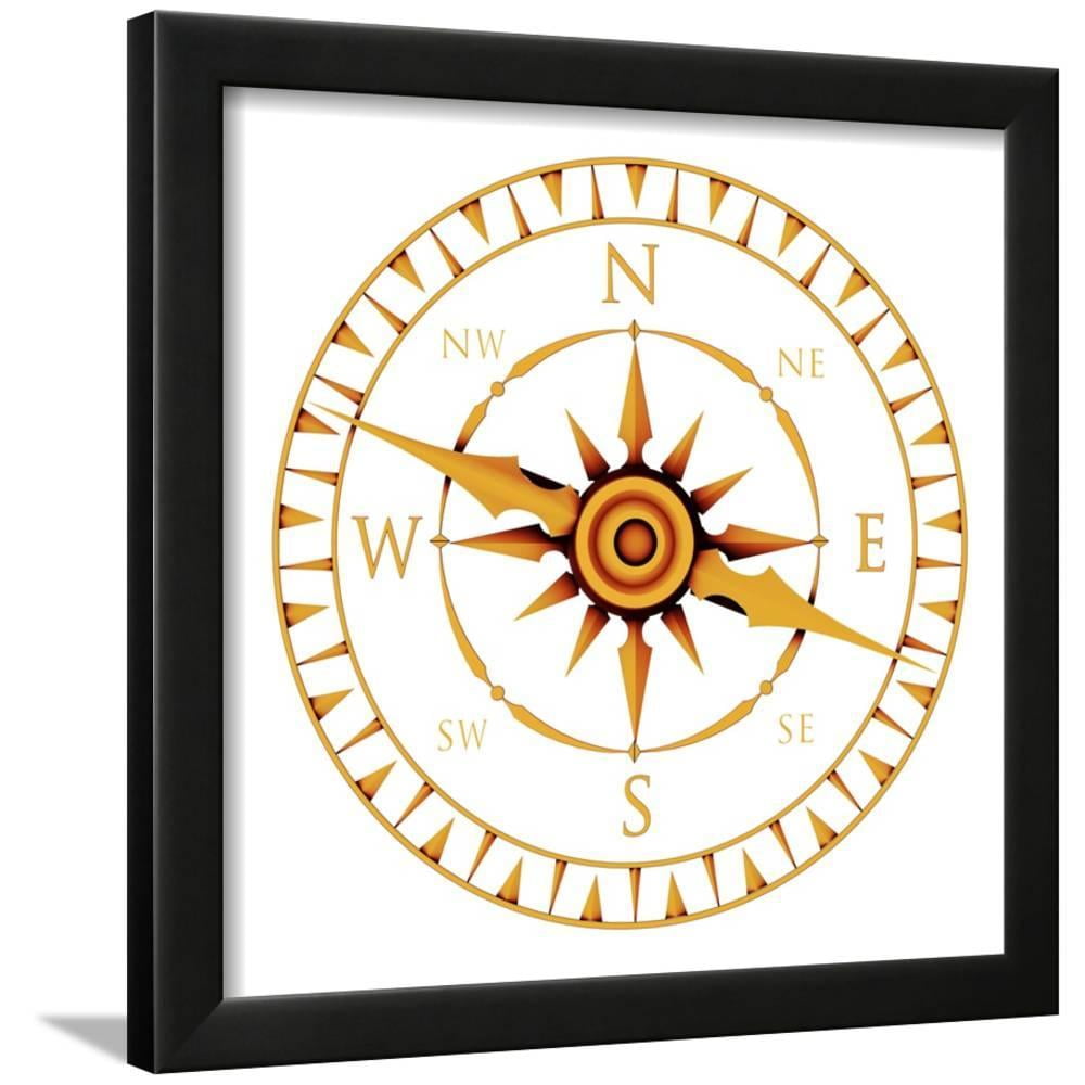 Compass Rose, Framed Art Print Wall Art by PASIEKA Sold by Art.Com ...