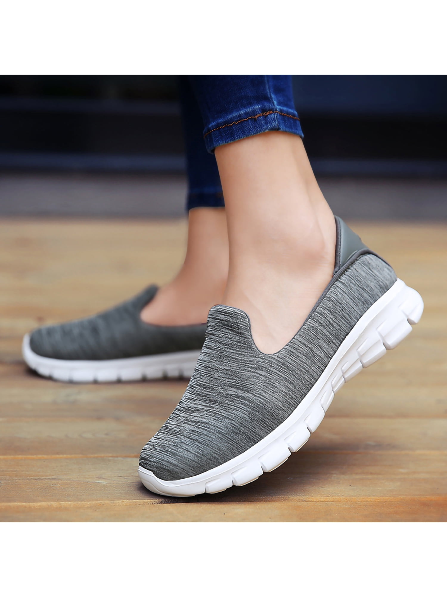 Tenmix Women's Shoes Comfortable Walking Lightweight Slip On Breathable ...