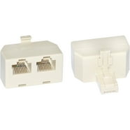 ELECTCHN Two Way Telephone Splitters RJ11 Male to Dual Female Cable ...