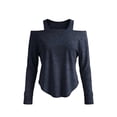 VBVC Women's Cold Shoulder Long Sleeve Top, Ladies' Halter Neck Tunic ...
