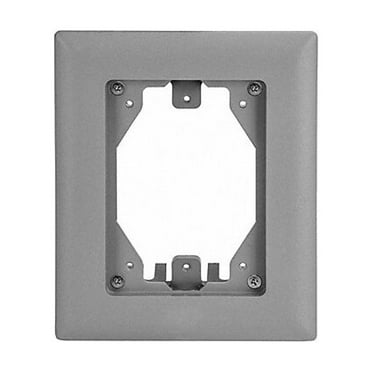 Hubbell-Raco 6239BP Single Gang Floor Kit with Recessed Duplex 15A TR ...