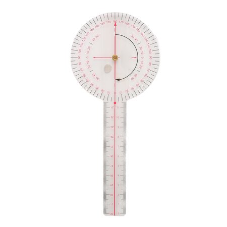 Fugacal Body Joint Goniometer,Small Joint Goniometer 360 Degrees Clear ...