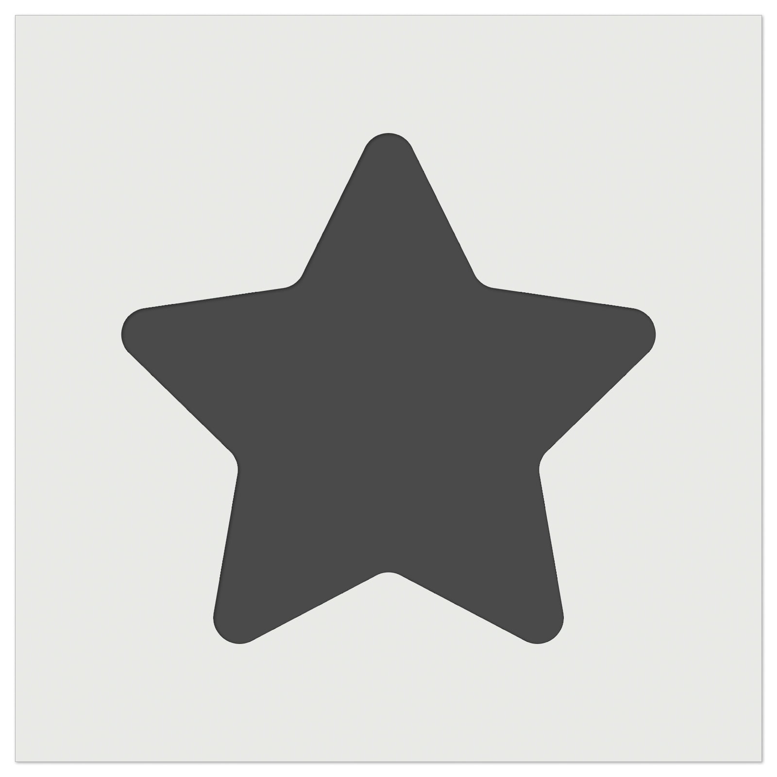 Star Curved Points DIY Cookie Wall Craft Stencil - 5.5 Inch - Walmart.com