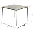 38" Square Folding Card Table - Portable, Easy-to-Store, Vinyl ...