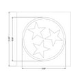TCR Crafts Star Stencil for Flag, 12 x 12 Inches, 14 mil Mylar ...