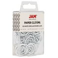 JAM Paper Round Medium Paper Clips, White, 50/Pack - Walmart.com
