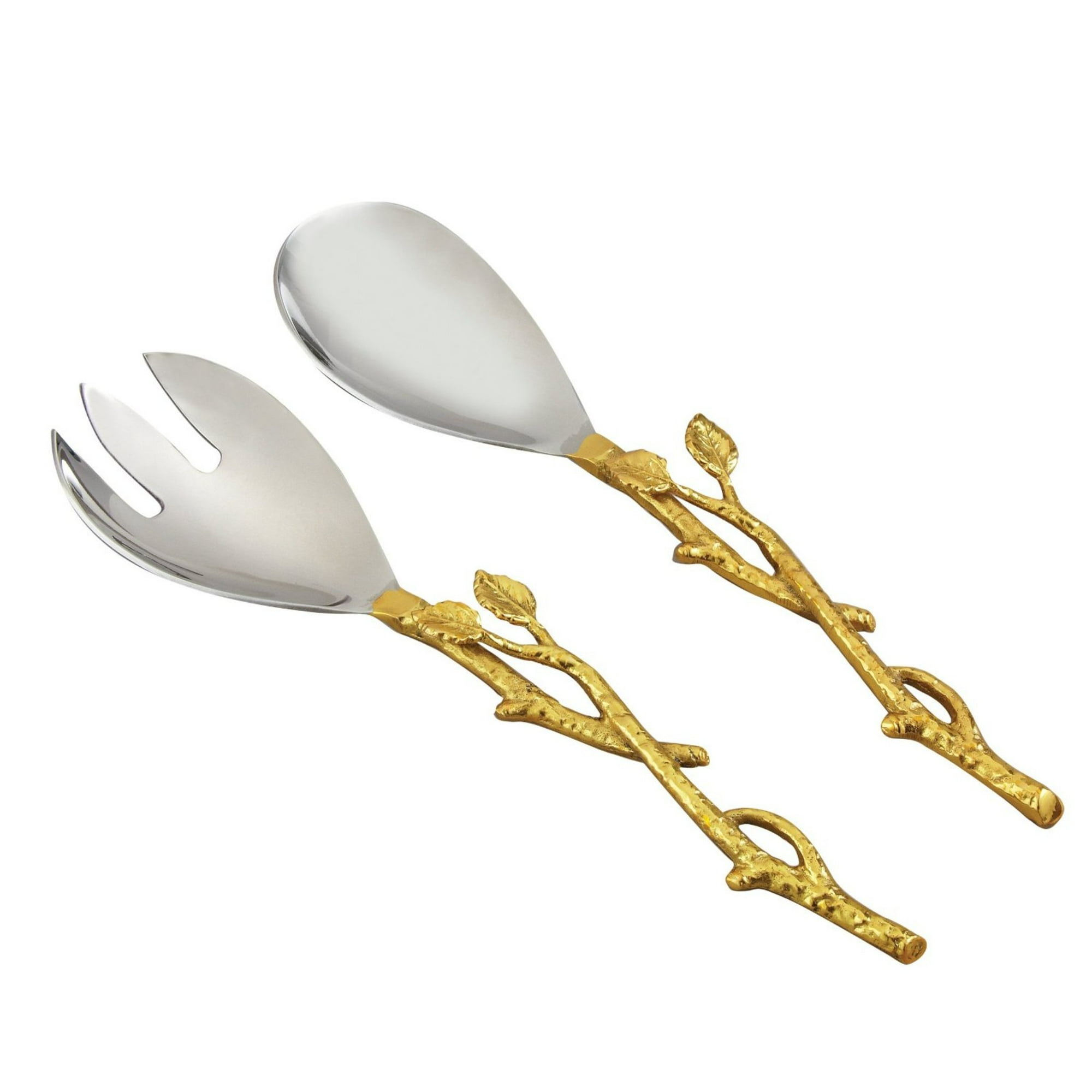 Click here for Elegance Heim Concept Gilt Leaf Salad Set (Gold Fi... prices