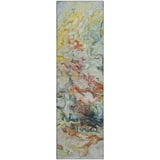 Addison Rugs Mayfield Washable Transitional Abstract Ivory Runner Rug ...