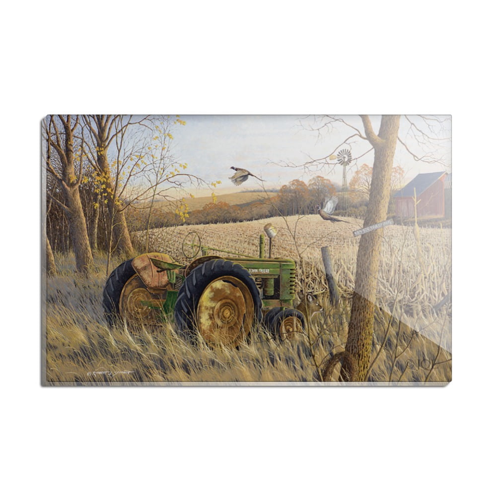Tractor on the Farm Rectangle Acrylic Fridge Refrigerator Magnet ...