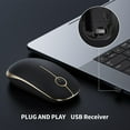 Wireless , 2.4G Slim Portable Computer Laptop with Nano Receiver Quiet ...