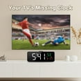 3-in-1 Digital Clocks for Living Room with Temperature, Date & Time ...