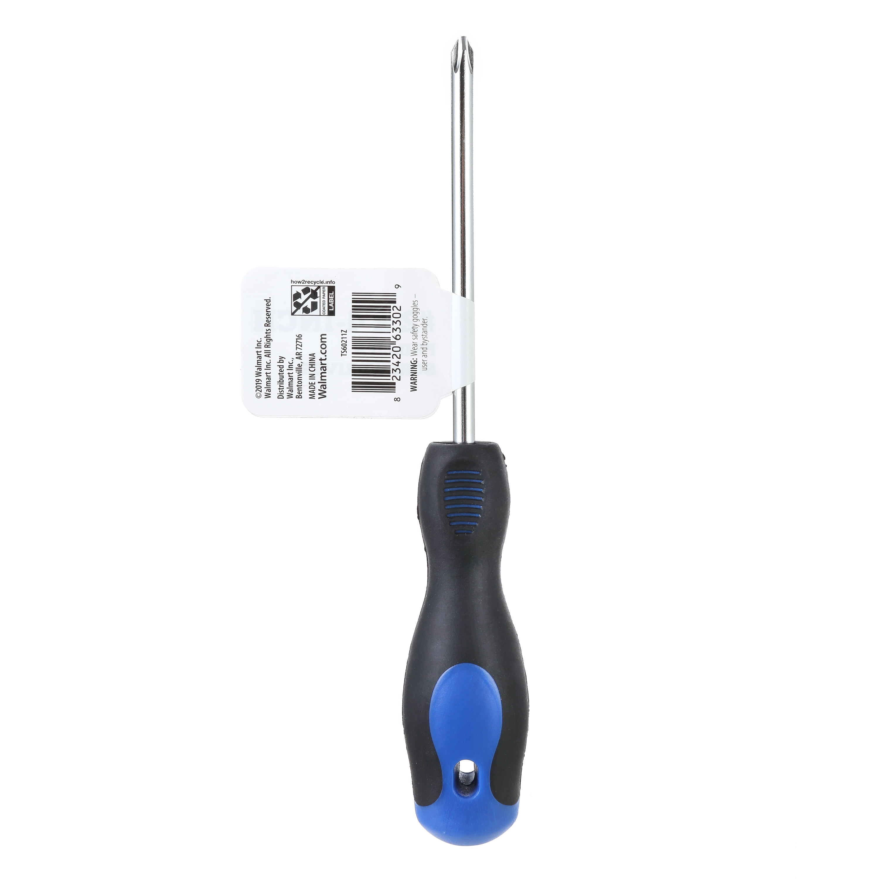Unbranded #2 x 4 inch Phillips Screwdriver with Comfort Grip Handle ...