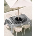 60x120 Inch Outdoor Tablecloth with Umbrella Hole Zipper Rectangle ...