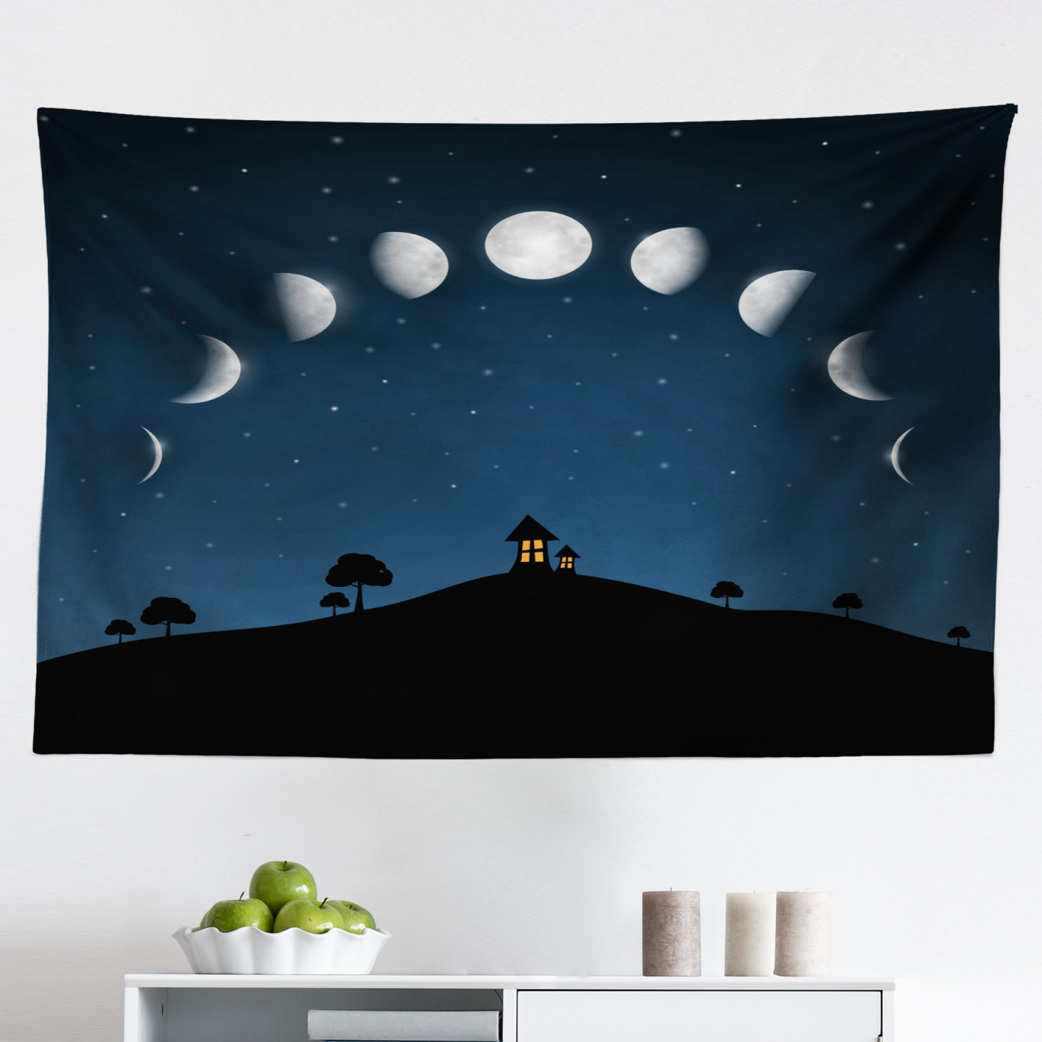 Flower Tapestry, X-ray Image of Tulips Solarized Effect Nature Inspired ...