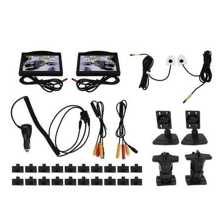 Side View Camera System Kit 5in LCD Monitor Night Vision IP67 ...